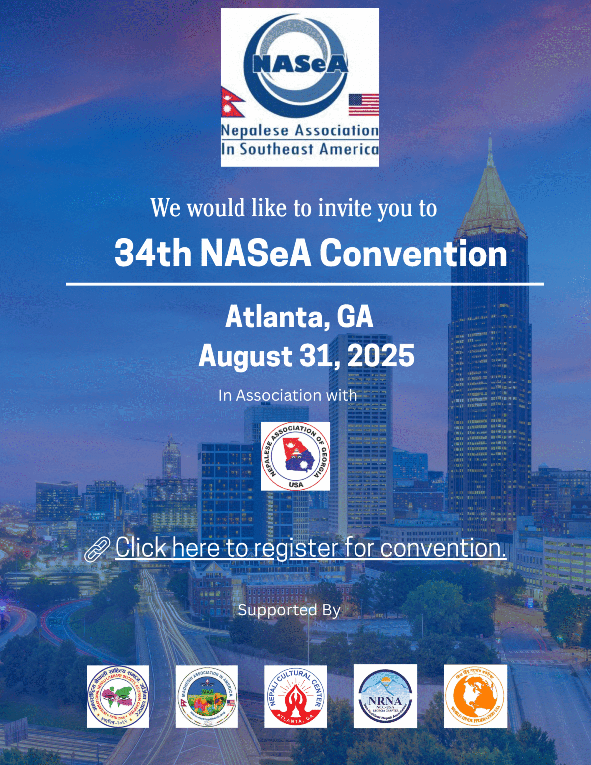 Register for NASeA Atlanta Convention – 2025 « Nepalese Association in ...